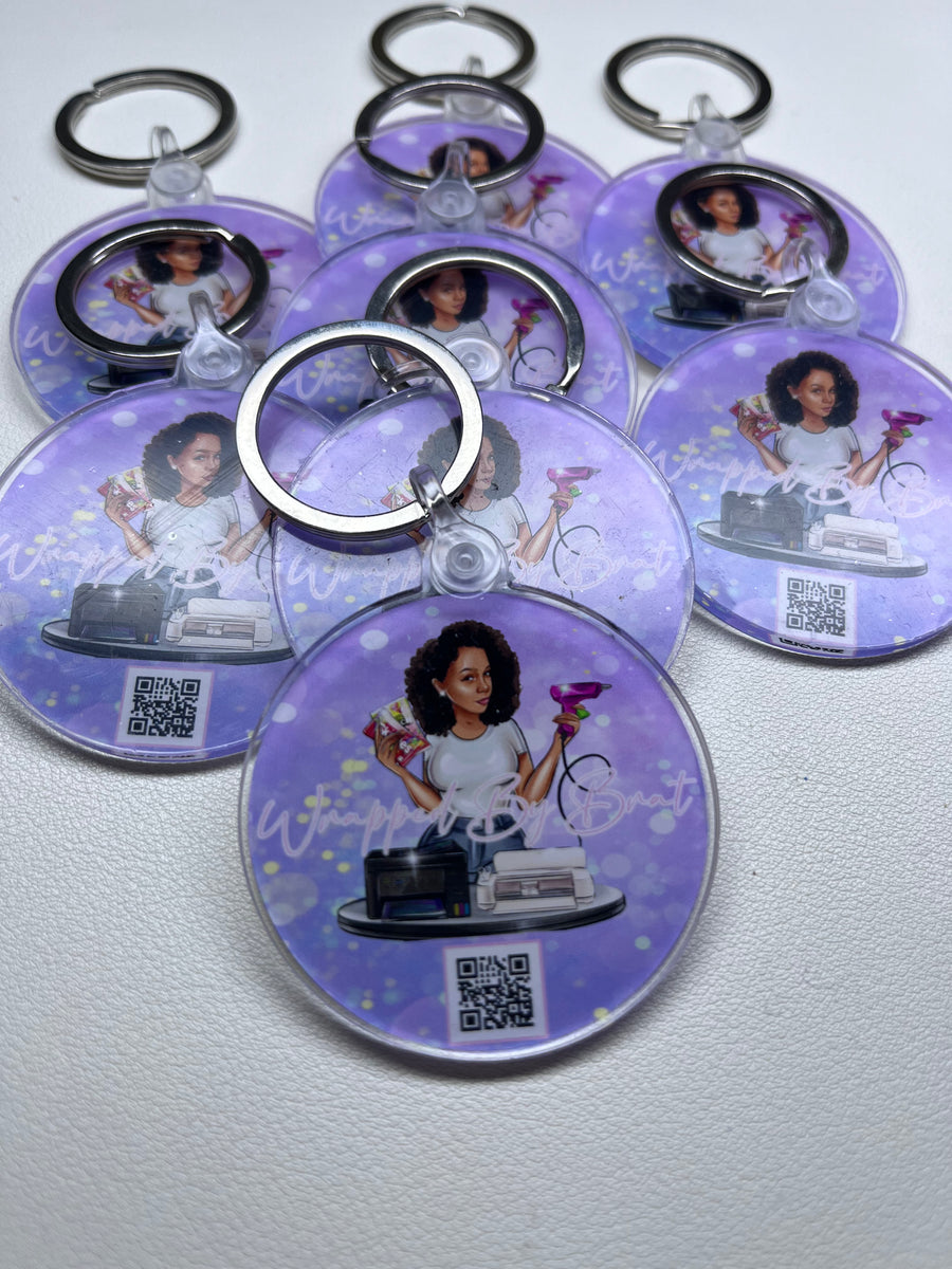 Wrapped By Brat Keychain