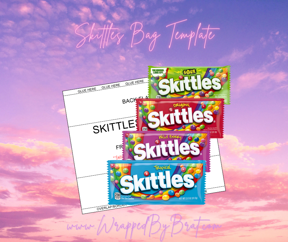 Skittles Bag Template – Wrapped By Brat