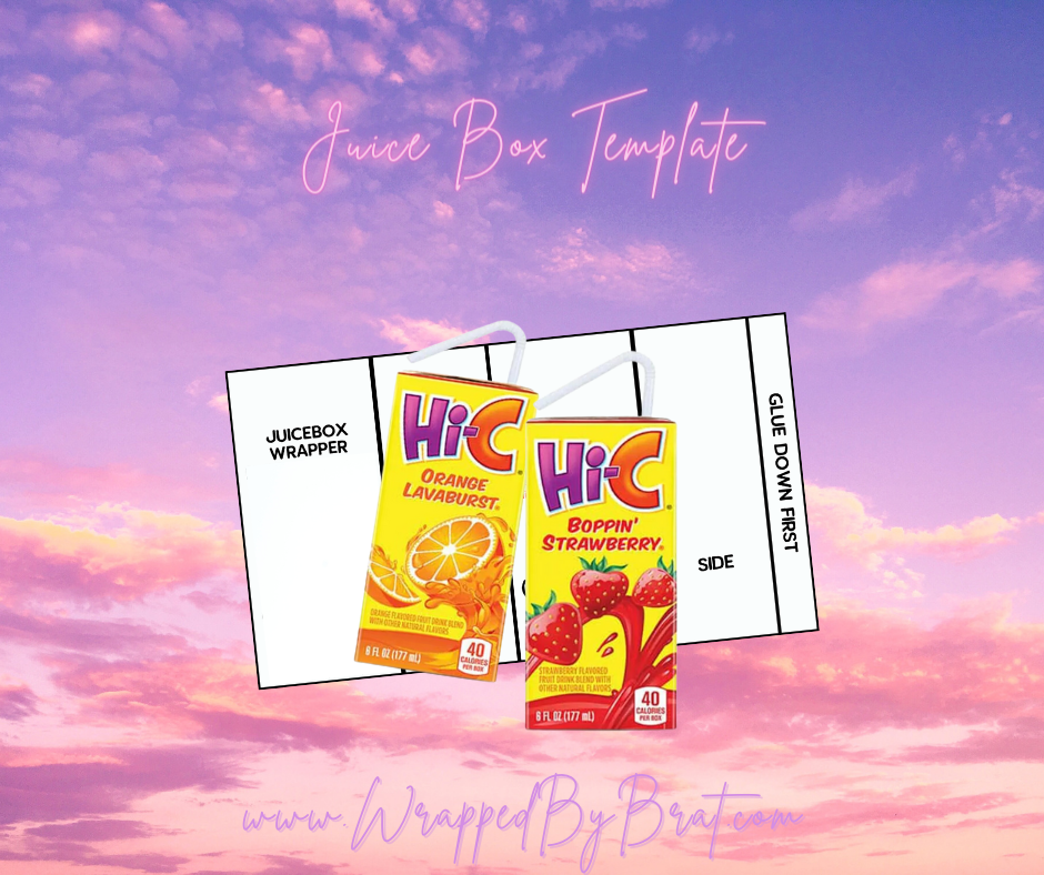 Juice Box Template – Wrapped By Brat